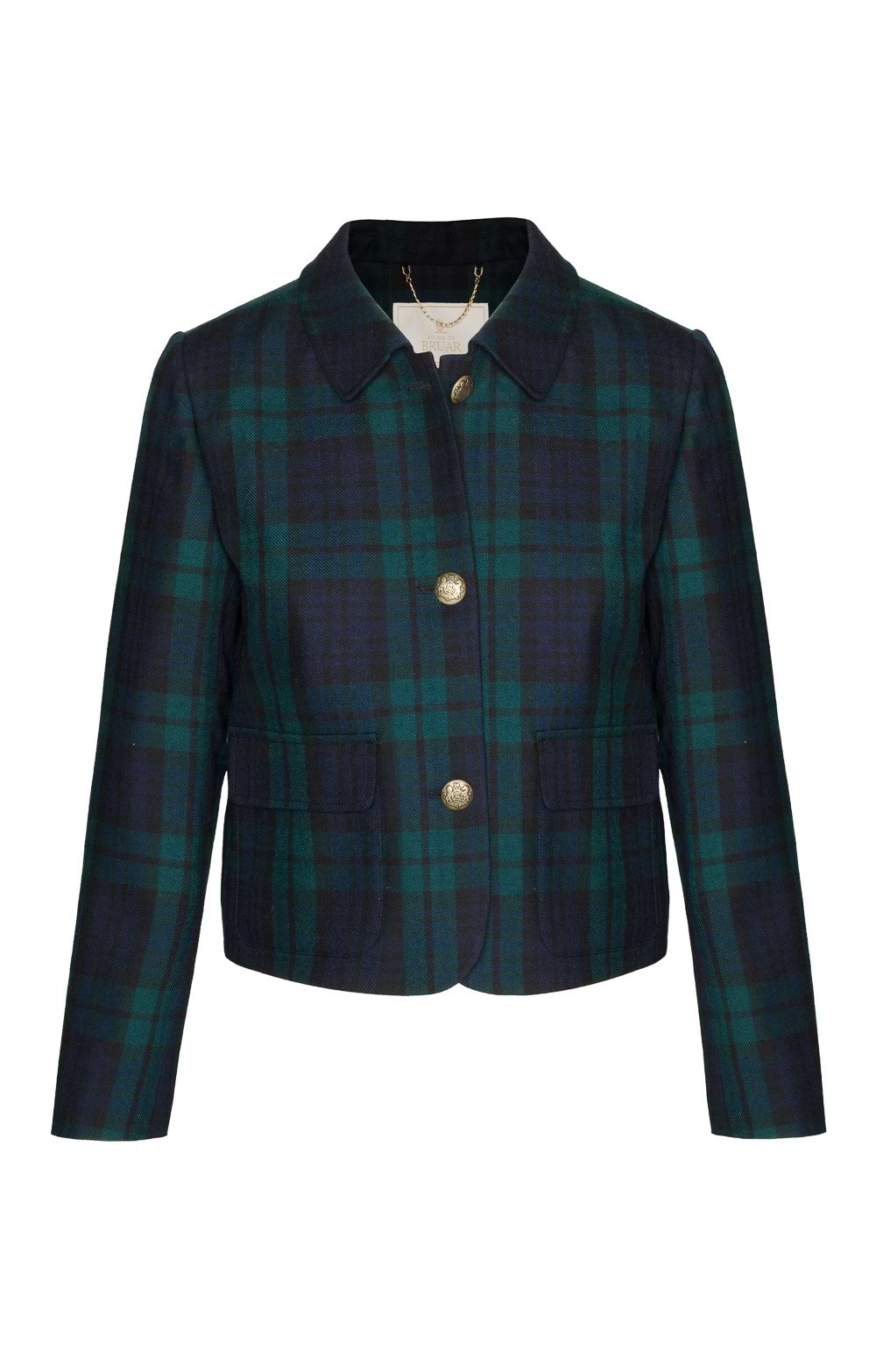 House of Bruar Ladies Pure New Wool Plaid Dunkeld Jacket - Borderfree
