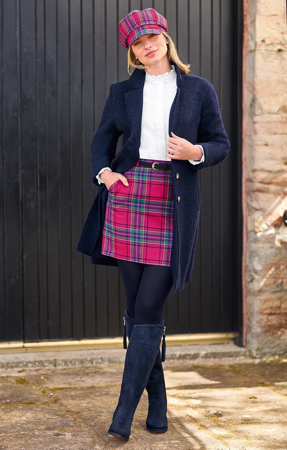 Ladies' Plaid Skirts | Tartan & Pleated Wool Plaid | House of Bruar